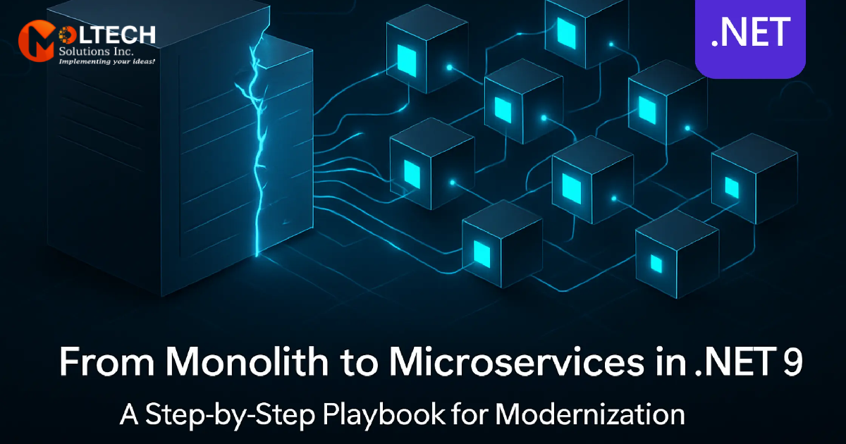 From Monolith to Microservices in .NET 9: A Step-by-Step Playbook | Moltech Solutions