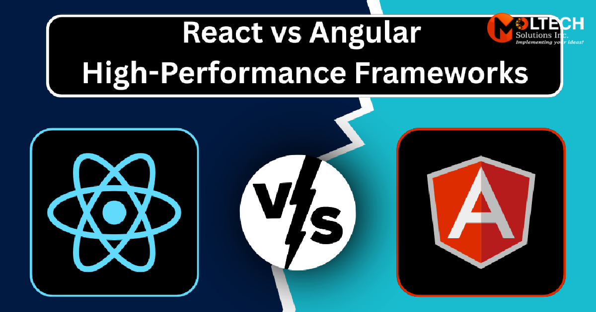 React vs Angular — High-Performance Frameworks | Moltech Solutions Inc